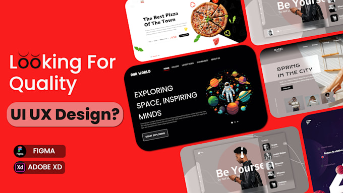 Design a stunning, modern and unique website ui by Kavii_07 | Fiverr
