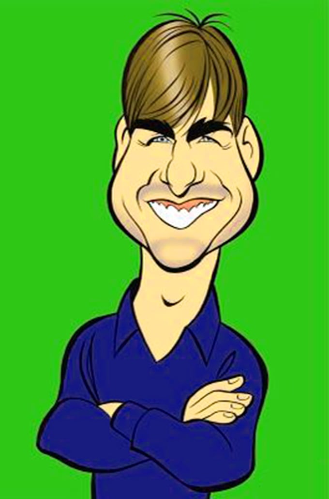 Draw a professional portrait style cartoon caricature by Ponominster ...