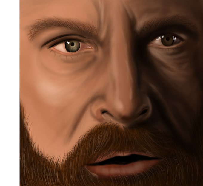 Draw a realistic digital portrait by Dhouha_jbeli | Fiverr