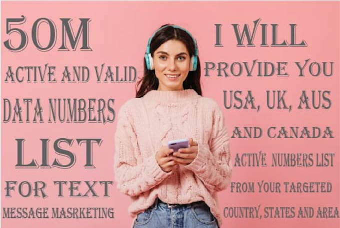 Provide You 100k Usa Uk Canada Mobile Phone Numbers By provide-you-100k-usa-uk-canada-mobile-phone-numbers-by