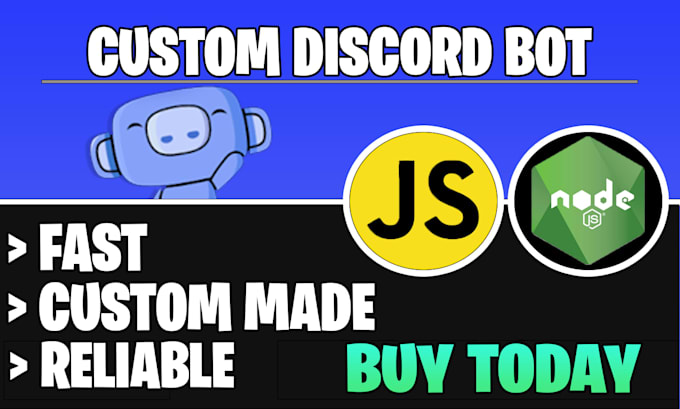 Make a professional discord bot by Itsfrazo | Fiverr