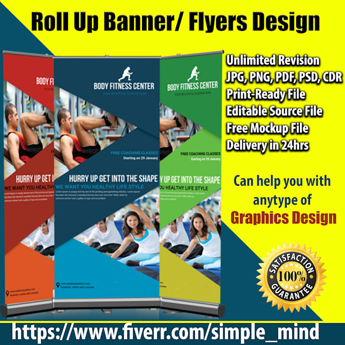 Unique professional roll up flyer billboards and backdrop by Simple ...