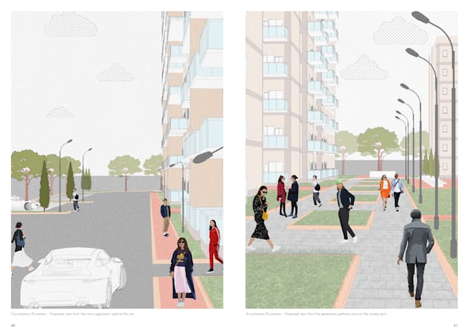 Visualize architecture views through collage rendering by Magna_psd ...