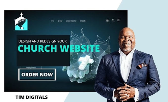 Design a responsive modern church website by Timdigitals | Fiverr