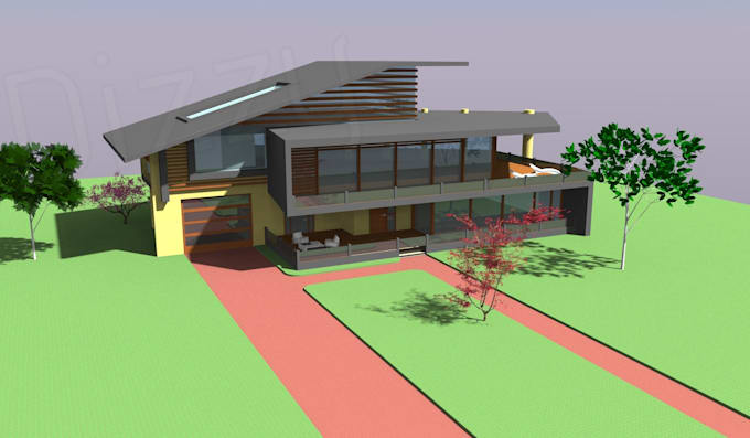 Create a basic or detailed 3d model on google sketchup by Honey3e | Fiverr