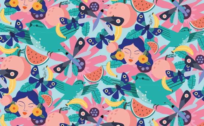 Create cool seamless pattern design, textile pattern, by Design2910 ...