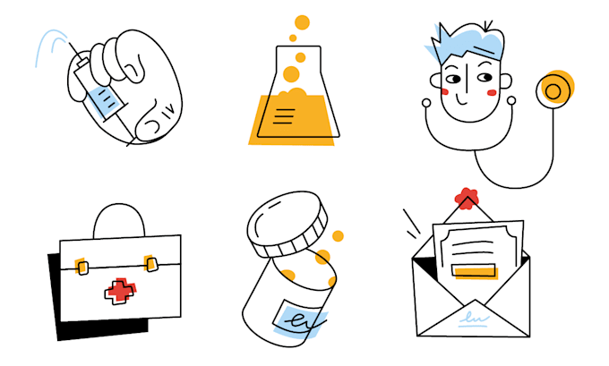 Create unique flat vector icons by Streamdan | Fiverr