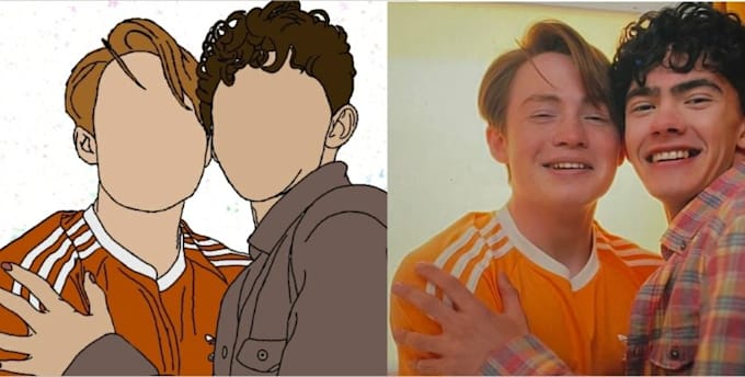 Draw any picture you send me into a cartoon version by Manuellee75 | Fiverr