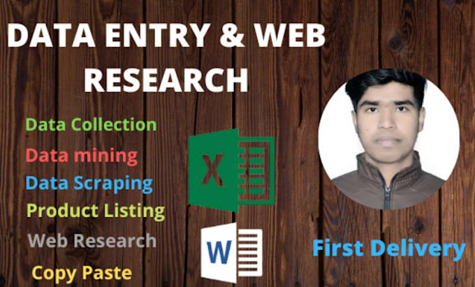 Do perfect data entry, web research, pdf convert, copy paste by Piash566 | Fiverr