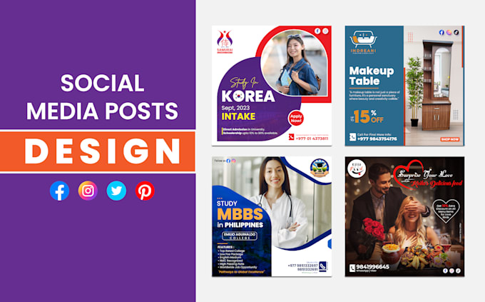 Design pro facebook instagram posts and ads by Creativemakers_ | Fiverr
