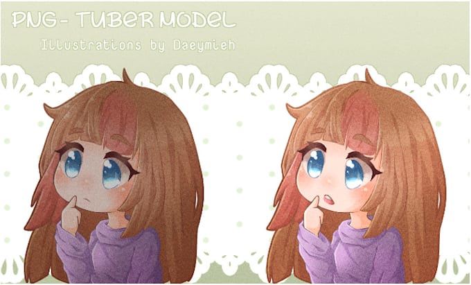 Create png tuber models by Daeymieh | Fiverr