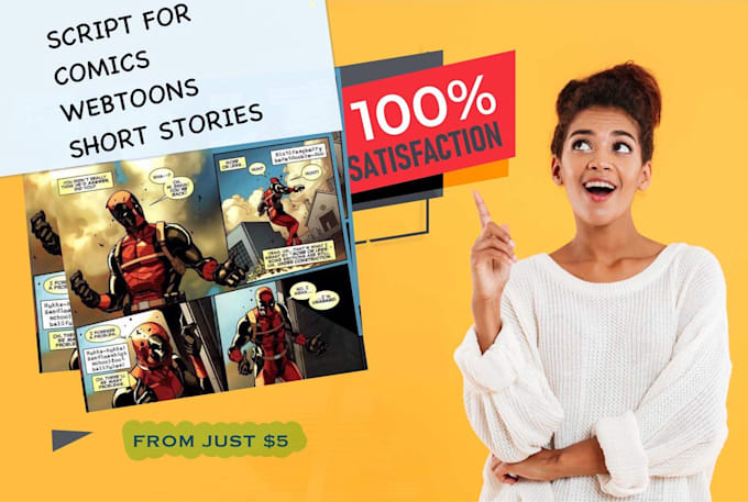 Write script, webtoons and fun story for your kids or publishing by ...