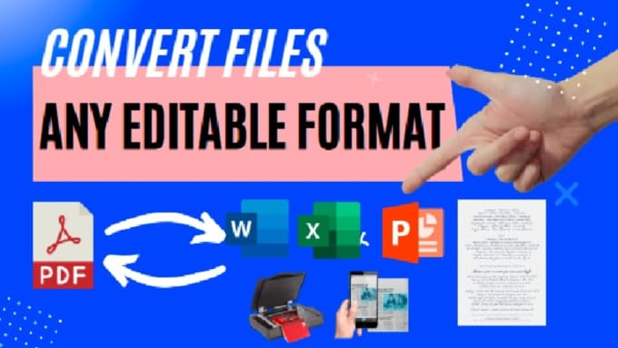 Retype or convert scanned documents, pdf into word, excel by ... Retype or convert scanned documents, pdf into word, excel by ...