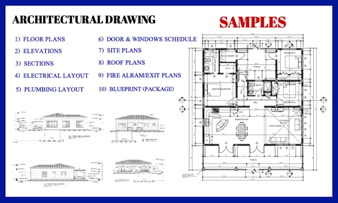 Draft architectural plans and structural drawings in autocad, draftsman ...