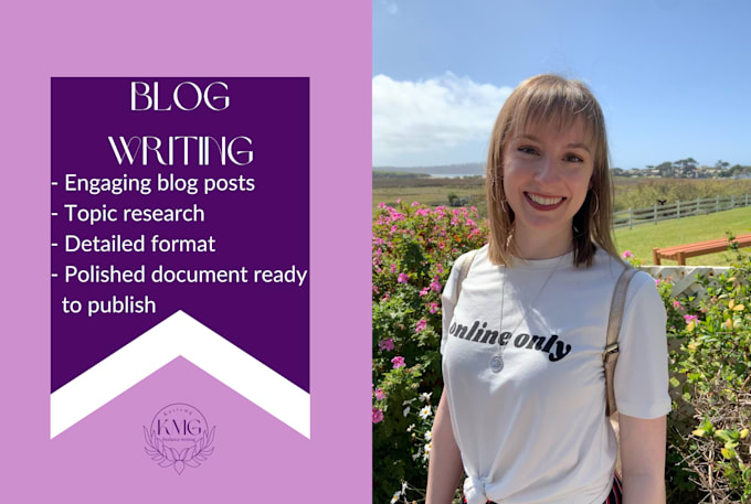 Write your blog post on any topic by Katiemg11 | Fiverr
