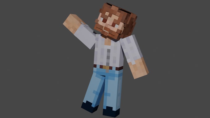 Make a 3d model of your minecraft skin by Izzical | Fiverr