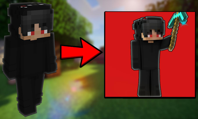 Make an nice profile picture with your minecraft skin by Pfaexyt | Fiverr