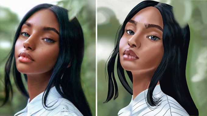 Draw detailed faces based on real photos by Tatevbazikyan | Fiverr