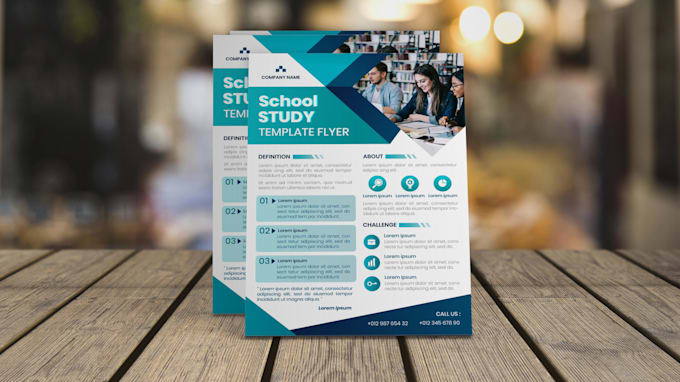 Design education, case study, professional flyer poster by Colors_depth ...