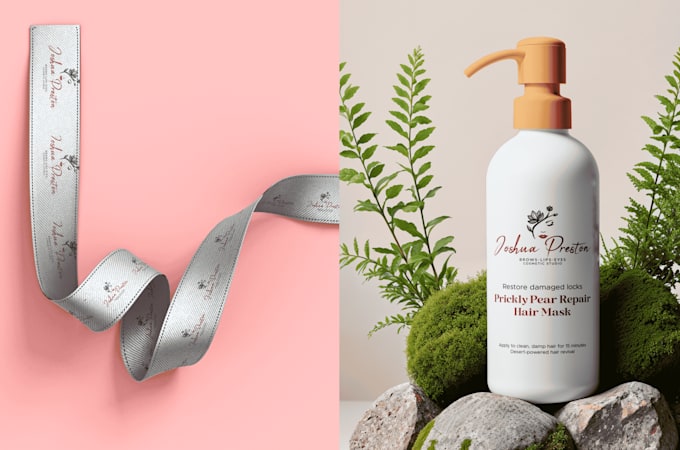 Do a modern cosmetic label and cosmetic packaging design by Faiqaa ...