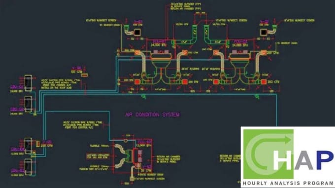 Do complete hvac design with load calculation and duct design by ...