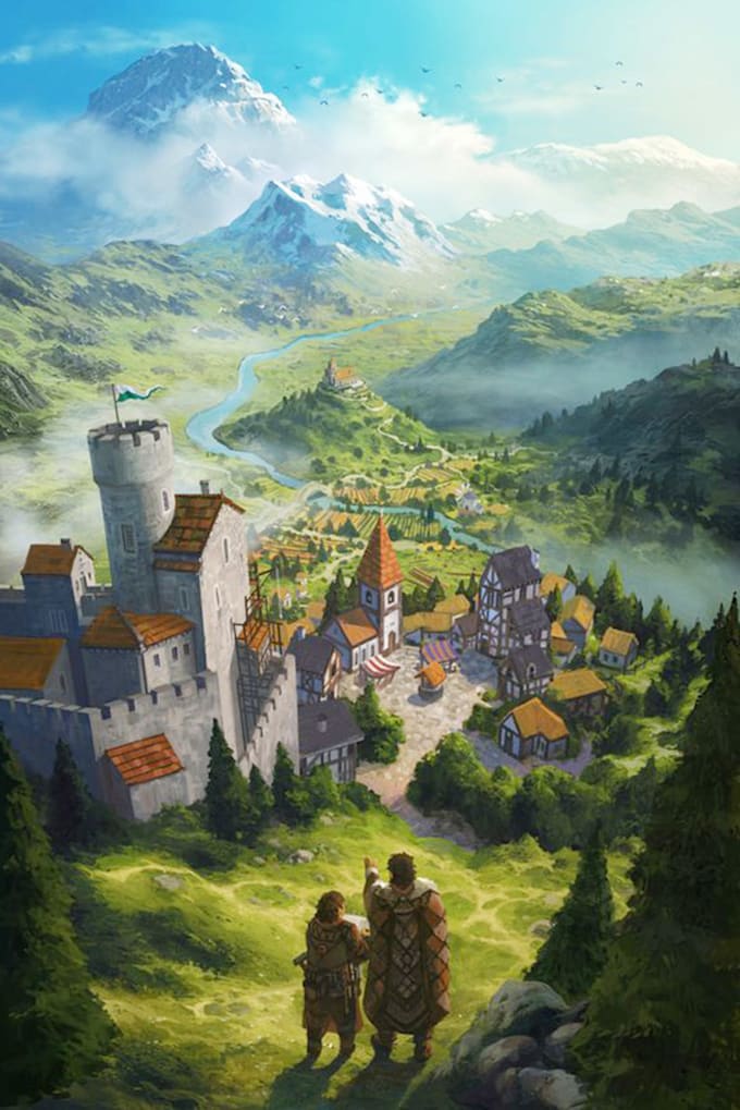 Draw professional realistic environment concept art by Boisteros | Fiverr