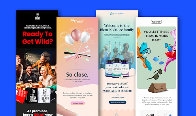 Design a high converting email for your ecom brand by Ignitemails | Fiverr