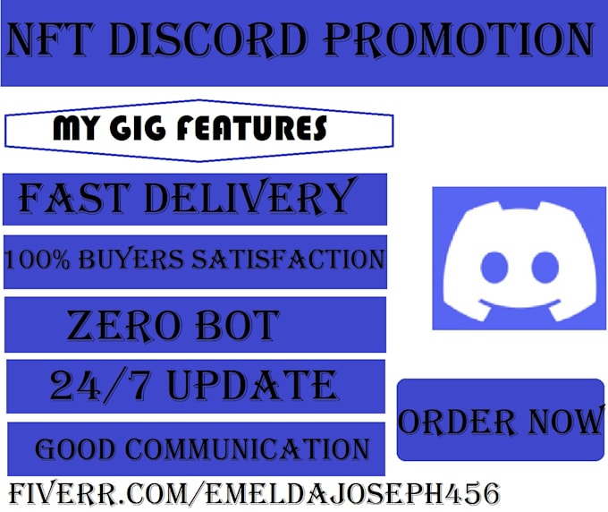 Do discord promotion to your nft discord server, discord community ...