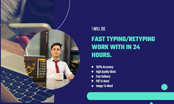 Do all your typing,retyping work in 24 hours by Ashrafsaleem03 | Fiverr