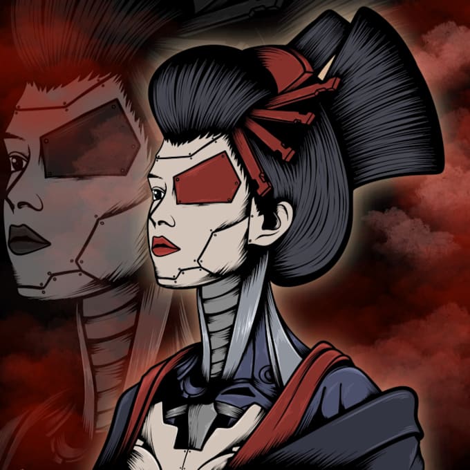 Draw cool cybrog, and ,concept art, for you by Irfanartwork | Fiverr