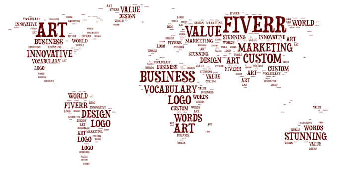 Create 5 stunning professional word cloud mosaics by Webanimationart | Fiverr