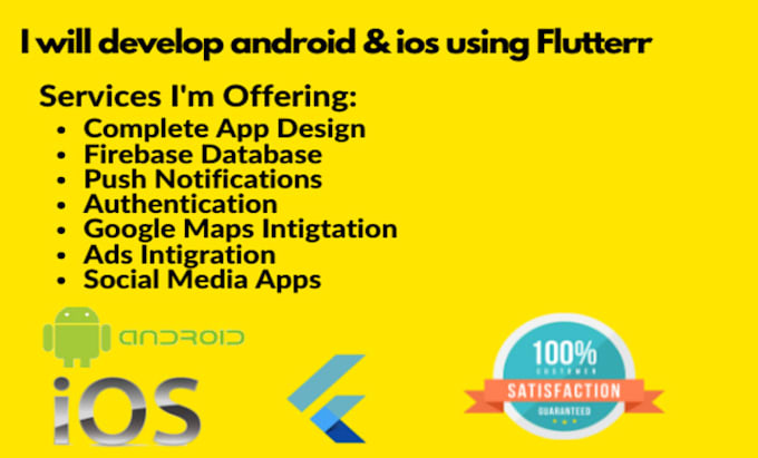 Develop android and ios app using flutter by Kamalshakoor522 | Fiverr