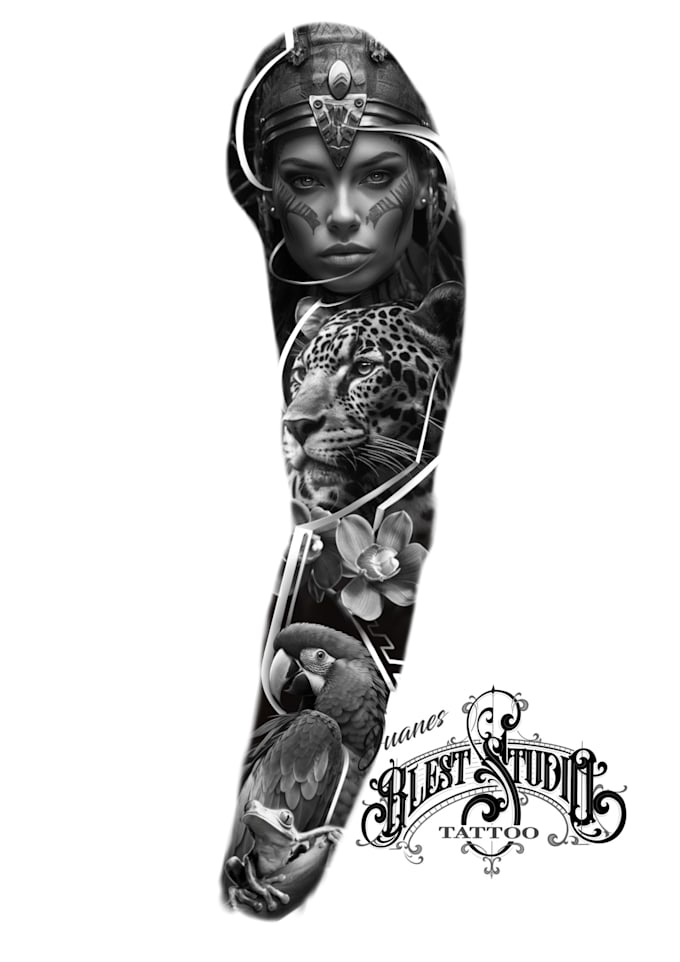 Real tattoo drawing - Bronctattooaus.com