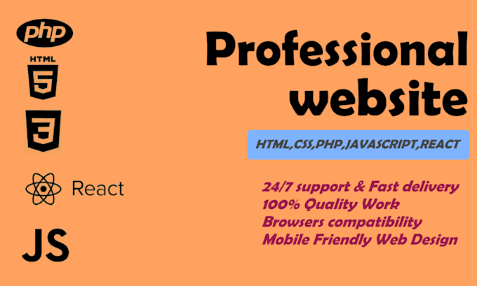 Develop a responsive website with html css javascript php by Web_uvindu ...