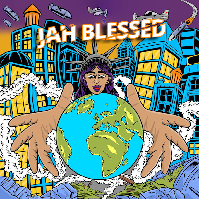 Draw unique cartoon cover album, poster, anything by Zakydiky | Fiverr