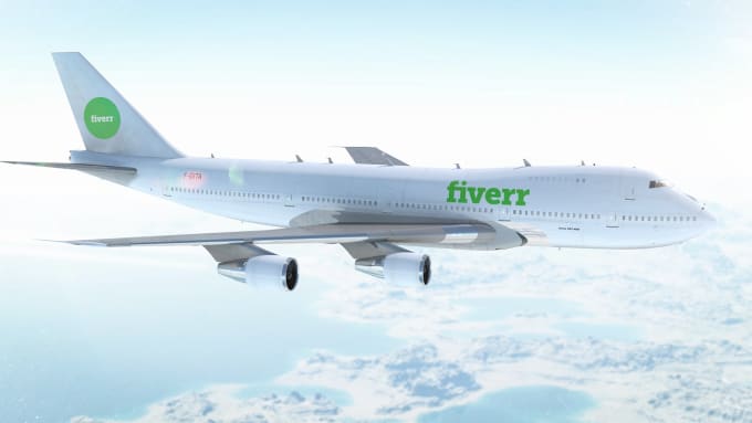Put your logo, photo, or name on airplane by Ahmed6944 | Fiverr