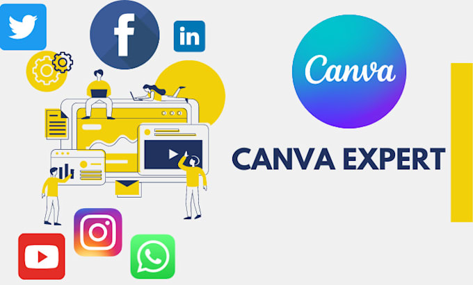 Design social media posts, logo, flyers or anything in canva by ...
