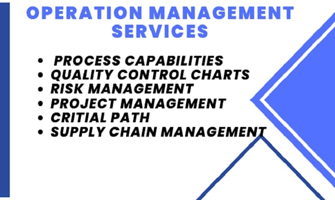 Do operation management tasks by Mwangi_stat | Fiverr