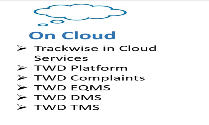Implement trackwise qms, configure workflows, design the reports by ... Implement trackwise qms, configure workflows, design the reports by ...