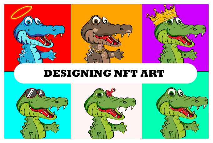 Custom nft art draw,cartoon,mascot for nft collection by Rcgraphic | Fiverr