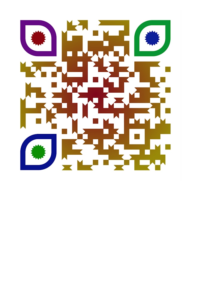Create aworld class qr code malti colors for you by Gautam84340 | Fiverr