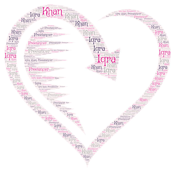 Design amazing wordart in any shape color and theme for you by ...