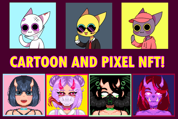 Do a cute nft art that you can sell as a collectible by Ruudmiu | Fiverr