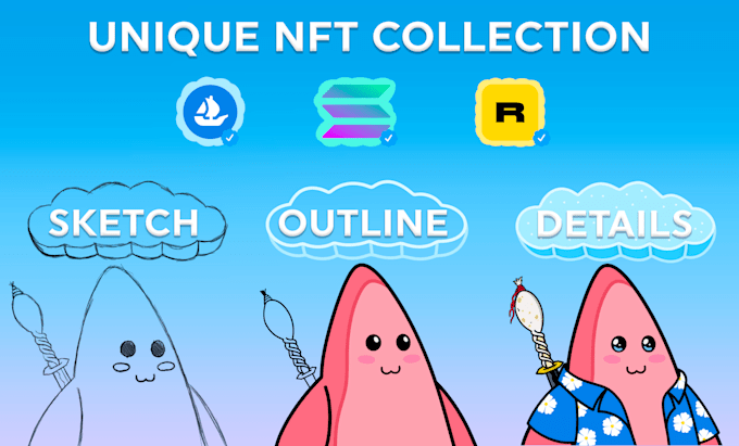 Create custom nft art collectibles by Arweden | Fiverr