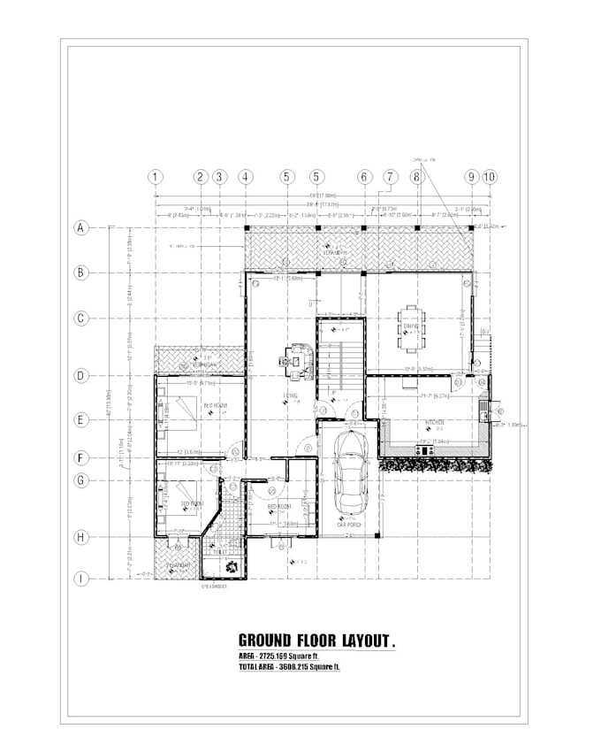 Draw your architectural floor plan to autocad 2d by Liddrawss | Fiverr