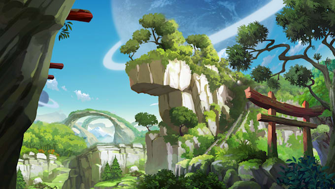 Game scene single building design by Ydsyong | Fiverr