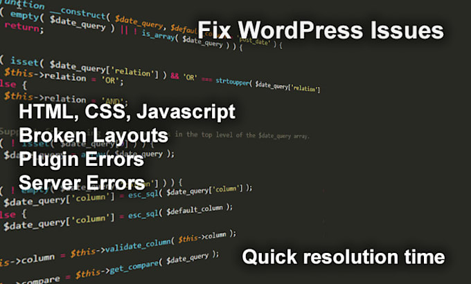 Fix your wordpress html, css, js and plugin errors by Kuyoto | Fiverr