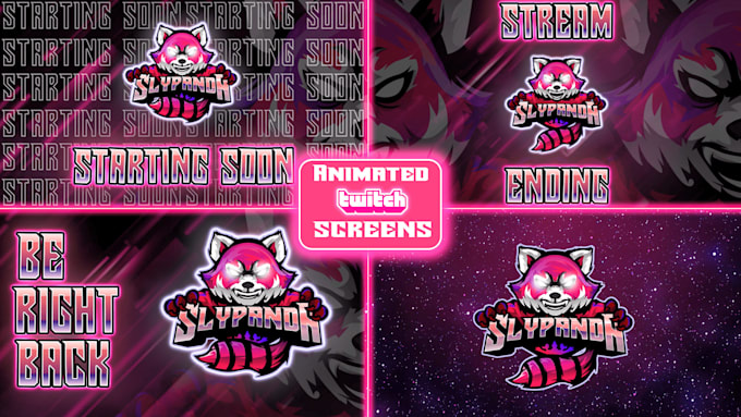 Make animated starting, brb, stinger screens for twitch stream by ...