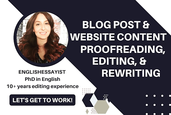 Proofread, edit, or rewrite blog posts and website content by Englishessayist | Fiverr