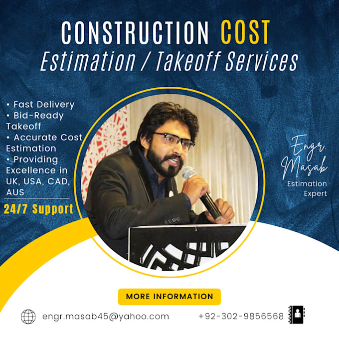 Do material takeoff quantity takeoff cost estimation by Engrmasab | Fiverr